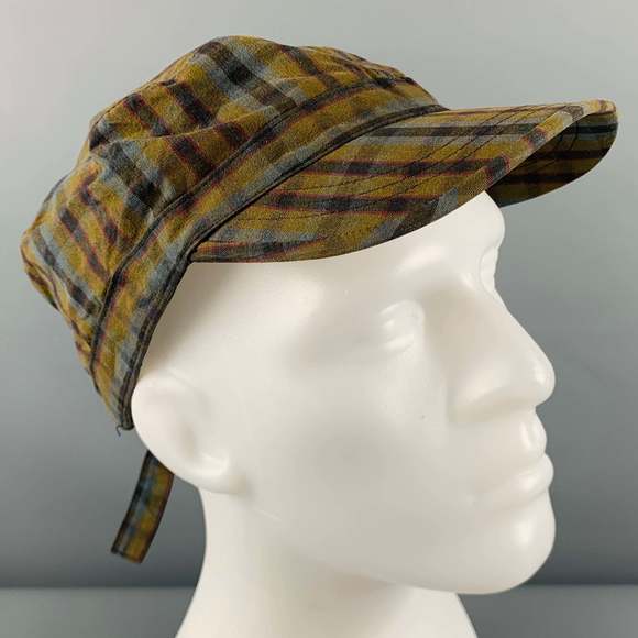 Marc Jacobs | Accessories | Marc Jacobs One Grey Green Plaid Cotton Hat ...